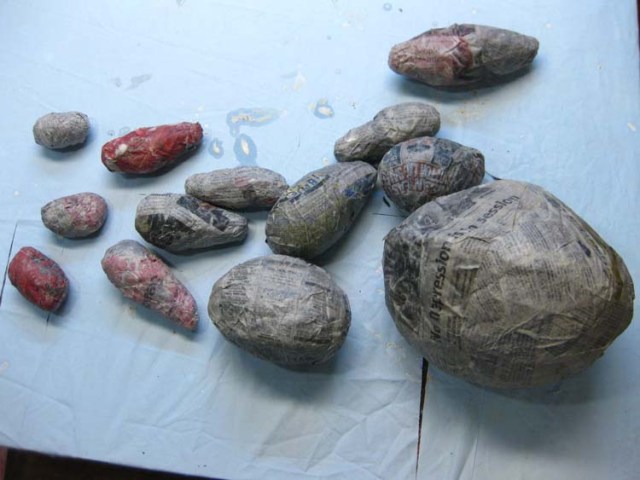 Paper Mache Boulders And Rocks