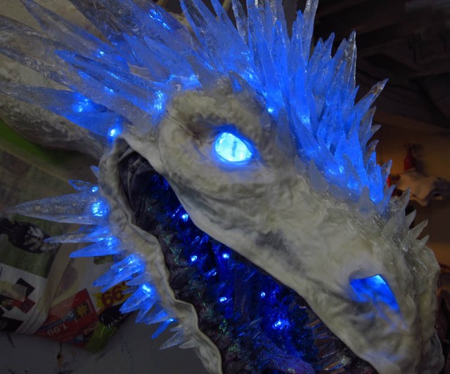 Paper Mache Ice Dragon – Horns | Gourmet Paper Mache Blog