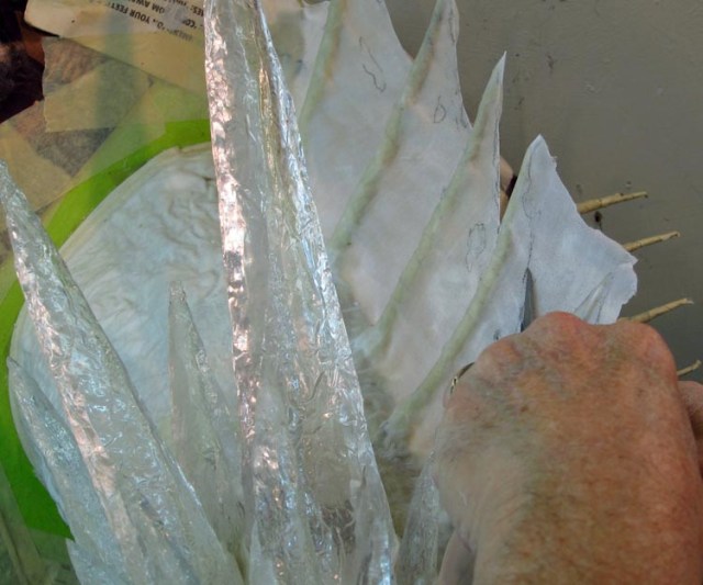 Paper Mache Ice Dragon – Final Assembly | Gourmet Paper Mache Blog